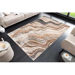 Riess Ambiente Moderner Teppich EARTH 230x160cm beige grau multicolor Flachgewebe Indoor-Teppich Riess-Ambiente rechteckig