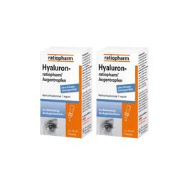 HYALURON-ratiopharm Gel Augentropfen Set (2x 20ml) 2 St