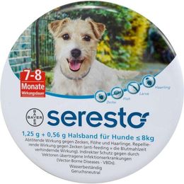 Seresto 1,25g + 0,56g Halsband f&uuml;r Hunde bis 8kg 1 St