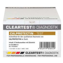 Cleartest Calprotectin Schnelltest Stuhl 5 St