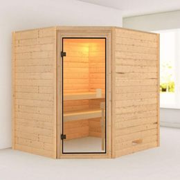 Karibu Woodfeeling Sauna Elea, ohne Dachkranz
