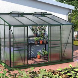 Vitavia Anlehngew&auml;chshaus Osiris Tomatenhaus Smaragd, 4 mm, 201x324x221 cm (LxBxH)