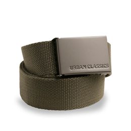 Urban Classics Canvas G&uuml;rtel oliv