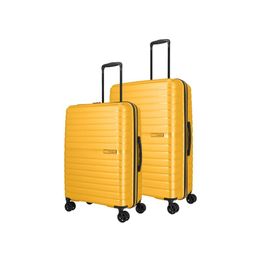 Travelite Trient 4 Rollen Kofferset 2-teilig in gelb | Gr.: onesize