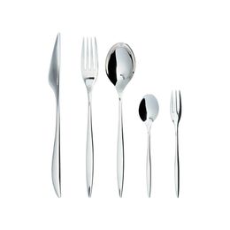 Beliani 30-tlg Besteck Set FARFALLE in Silber | Gr.: onesize
