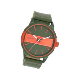 Analog-Armbanduhr Oozoo Timepieces gr&uuml;n extra gro&szlig; (ca. 48mm) | Gr.: onesize