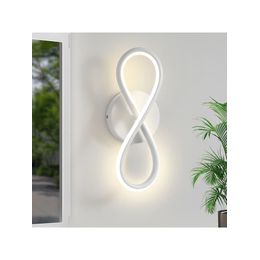 ZMH Wandleuchte LED in wei&szlig; 3000K warmwei&szlig; Hallampe 7W mit Korridor Cool Design | Gr.: onesize