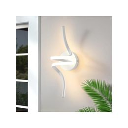 ZMH Wandleuchte LED in wei&szlig; Modern Aluminium 7W warmwei&szlig; Ganglampe L 40.5cm | Gr.: onesize