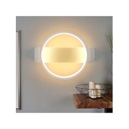 ZMH Wandleuchte LED in wei&szlig; 7W modern warmwei&szlig; Schlafzimmerlampe | Gr.: onesize