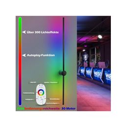 ZMH Wandleuchte LED in schwarz RGB L 100CM Schwenkbar lang | Gr.: onesize