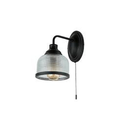 Licht-Erlebnisse Wandlampe (B)15 x (H)24.5 cm in Schwarz Klar/Transparent | Gr.: onesize