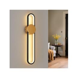 ZMH Wandleuchte LED in gold L 60CM Modern Ganglampe 3000K warmwei&szlig; 12W | Gr.: onesize