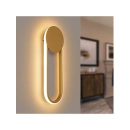 ZMH Wandleuchte LED in gold 12W Modern 3000K warmwei&szlig; Hallampe L 41.5cm | Gr.: onesize