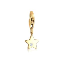 NENALINA Charm 925 Sterling Silber Sterne, Astro, Stern in Gold | Gr.: onesize