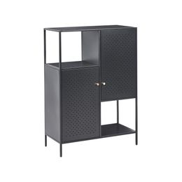 Beliani B&uuml;roschr&auml;nke RAKAIA in Schwarz - (W) 76 x (H) 106 x (L) 35 cm | Gr.: onesize
