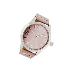 Analog-Armbanduhr Oozoo Timepieces rosa extra gro&szlig; (ca. 46mm) | Gr.: onesize