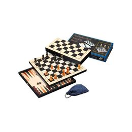 Philos 2514 - Schach Backgammon Dame Set, Feld 44 - Ab 6 Jahren | Gr.: onesize