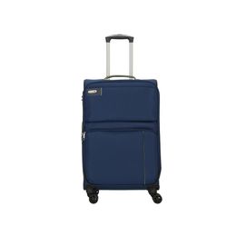 d&n D&N Travel Line 6704 4-Rollen Trolley 65 cm in blau | Gr.: onesize