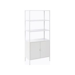 Beliani B&uuml;roschr&auml;nke KAURI in Grau - (W) 80 x (H) 180 x (L) 40 cm | Gr.: onesize