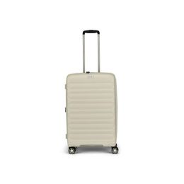 d&n D&N Travel Line 4700 4 Rollen Trolley 68 cm mit Dehnfalte in cream white | Gr.: onesize