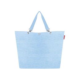 Reisenthel XL - Shopper 65 cm (teddy leo olive) in twist powder blue | Gr.: onesize