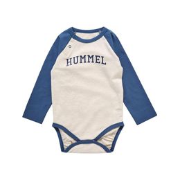 Hummel Druckknopf Strampler Raglan&auml;rmel Hmlblixen E-Sport Jungen in WHITECAP GRAY | Gr.: 74
