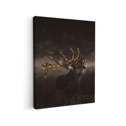 MuchoWow Leinwand bilder Hirsch (BxH) | Gr.: 20 x 30 cm
