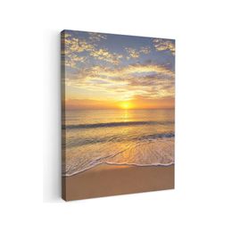 MuchoWow Leinwand bilder Sonnenuntergang Meer (BxH) | Gr.: 20 x 30 cm