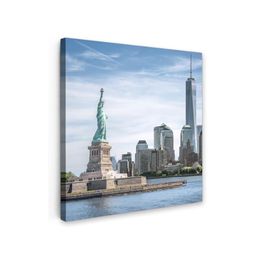 MuchoWow Leinwand bilder Freiheitsstatue (BxH) | Gr.: 20 x 20 cm
