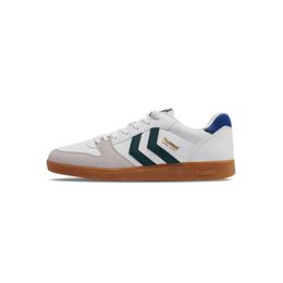 Hummel Schn&uuml;rsenkel Sneaker Handball Perfekt Erwachsene in BRIGHT WHITE/NAVY PEONY | Gr.: 41