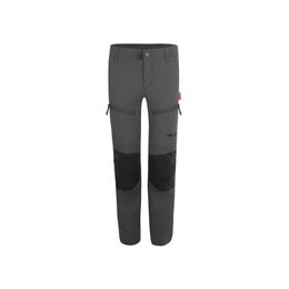 Trollkids Zipp-Off-Trekkinghose Slim Fit Nordfjord in dark grey | Gr.: 128