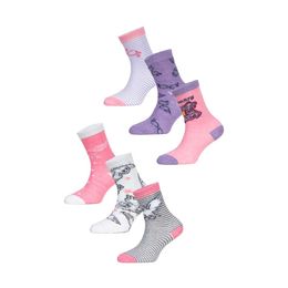 Harry Potter M&auml;dchen Socken 6er Pack Fanartikel in Mehrfarbig | Gr.: 31-34