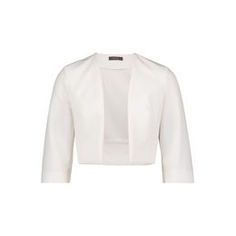Vera Mont Bolero-Jacke mit Kellerfalten in Rohwei&szlig; | Gr.: 46