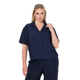 Ulla Popken Hemdbluse in marine | Gr.: 50-52
