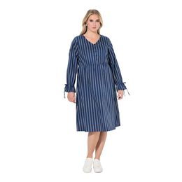 Ulla Popken Midikleid in tintenblau | Gr.: 46-48