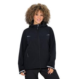 Ulla Popken Softshelljacke in schwarz | Gr.: 58-60