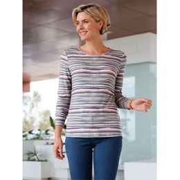 WITT WEIDEN Druck-Shirt in taubenblau-mauve-bedruckt | Gr.: 40