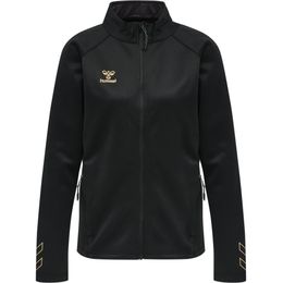 Hummel Rei&szlig;verschluss Jacke Raglan&auml;rmel Hmlcima Damen in BLACK | Gr.: M