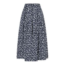 More & More More & More Baumwollrock mit Tupfenprint in marine/white | Gr.: 40