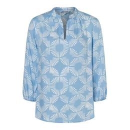 More & More More & More Viskosebluse mit Print in skyblue/offwhite | Gr.: 36