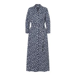 More & More More & More langes Hemdblusenkleid mit Tupfenprint in marine/white | Gr.: 32