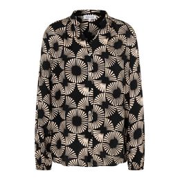 More & More More & More flie&szlig;ende Viskosebluse mit Print in black/beige | Gr.: 38