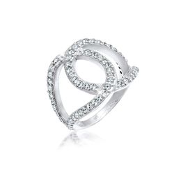 Elli Ring 925 Sterling Silber Knoten, Love-Knots in Wei&szlig; | Gr.: 58