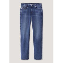 hessnatur Jeans MARIE Mid Rise Straight in dark blue | Gr.: W33/L32