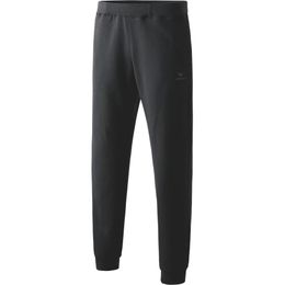 Erima Herren Sweatpants mit Buendchen in schwarz | Gr.: L
