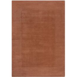 Wollteppich FLAIR RUGS "Tuscany", orange, B:120cm H:8mm L:170cm, Wolle, Teppiche