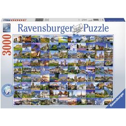 Puzzle Ravensburger "99 Beautiful Places in Europe", bunt, Puzzles, KinderB:121cm H:80cm, Pappe, Motiv, Made in Germany, B:121cm H:80cm