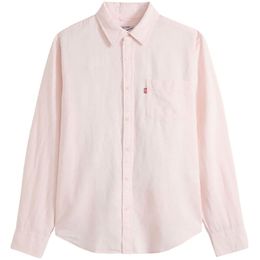 Levi's LEVI'S Herren Jeanshemd "SUNSET 1 POCKET STANDARD"crystal pink cotton linen, Gr. M, Web, Obermaterial: 43% Leinen, 34% Viskose, 23% Baumwolle, Hemden