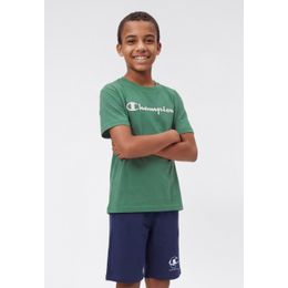 T-Shirt Champion "SPORTWEAR T-SHIRT Standard Fit", Jungen, Gr. S (128/134), foli, Obermaterial: 100% Baumwolle, Shirts T-Shirt, sportlicher Stil, Kurzarm, f&uuml;r Kinder, aus Baumwolle