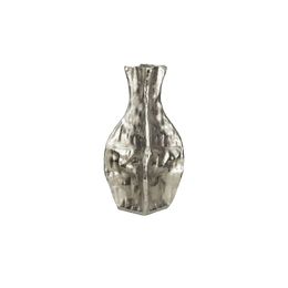 HOME STORY Vase silber Aluminium Ma&szlig;e (cm): H: 49 &Oslash;: 21 &raquo; H&ouml;ffner
